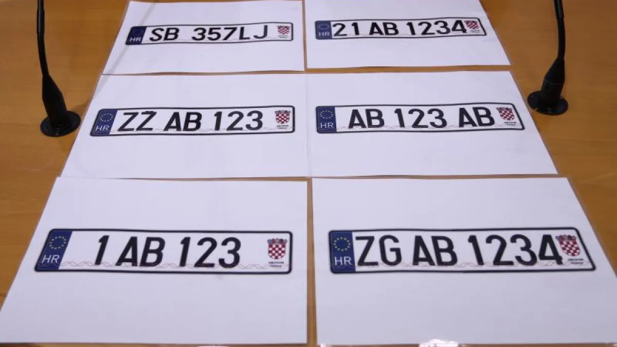 Kako će izgledati nove registarske tablice? - Net.hr