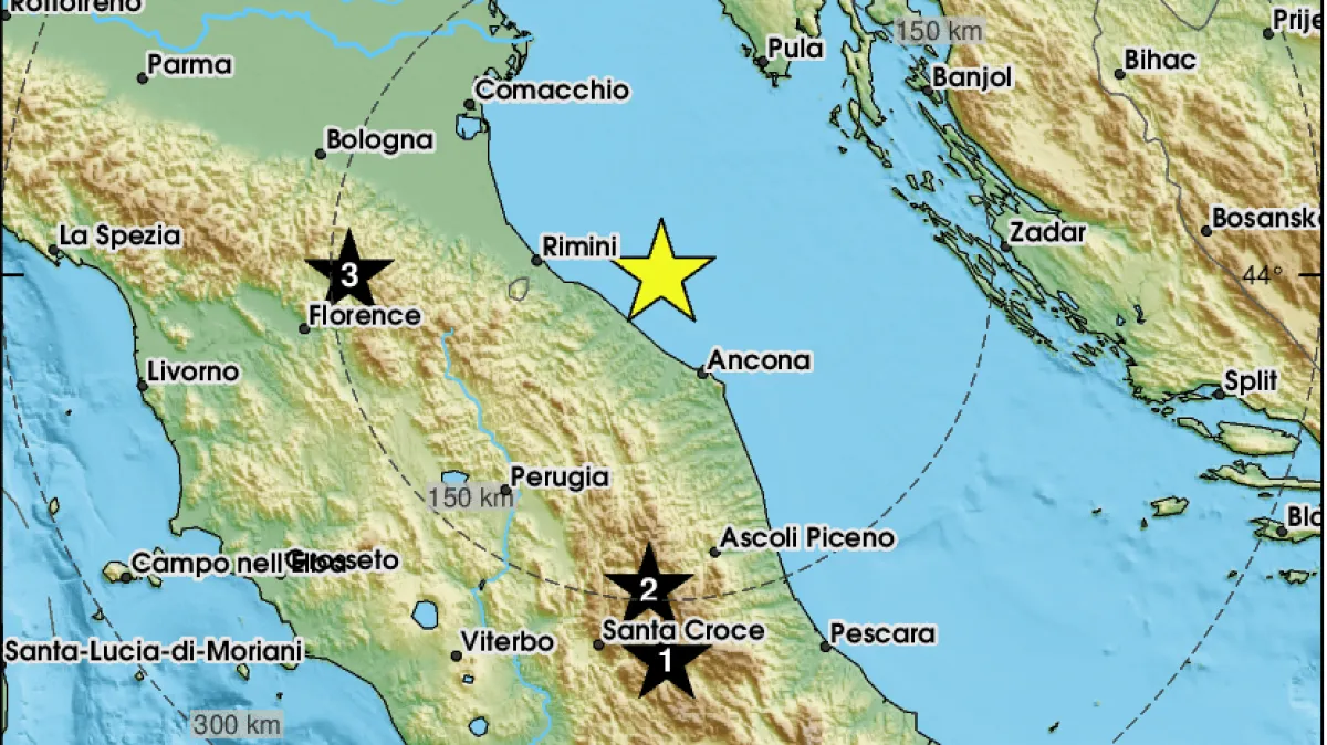 Potres magnitude 4,6 u Jadranskom moru, osjetio se i na hrvatskoj obali. 'Ljuljao se krevet ...