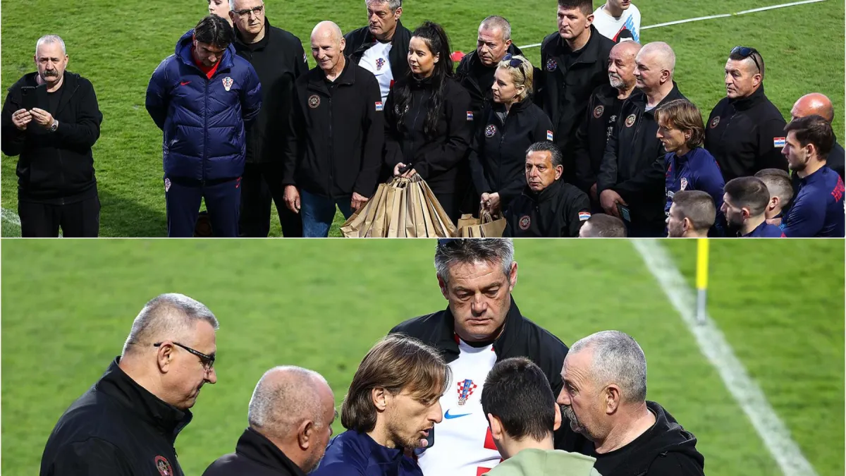 Slavna brigada pobjedničke hrvatske vojske dočekala Vatrene na treningu ...