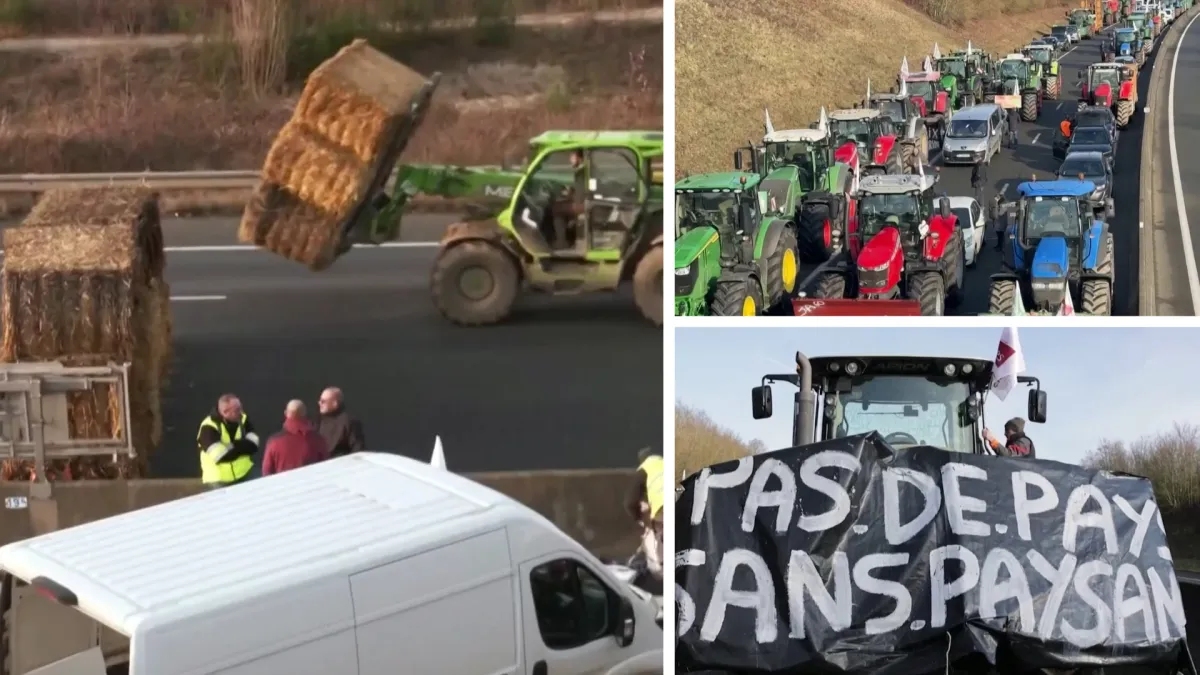 Francuski farmeri kipte. Plan? Opsada metropole i zauzimanje tržnice ...