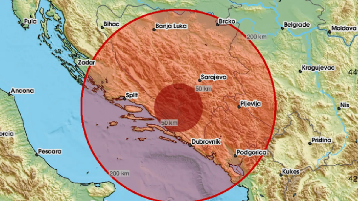 Novi potres na jugu Hrvatske - Net.hr