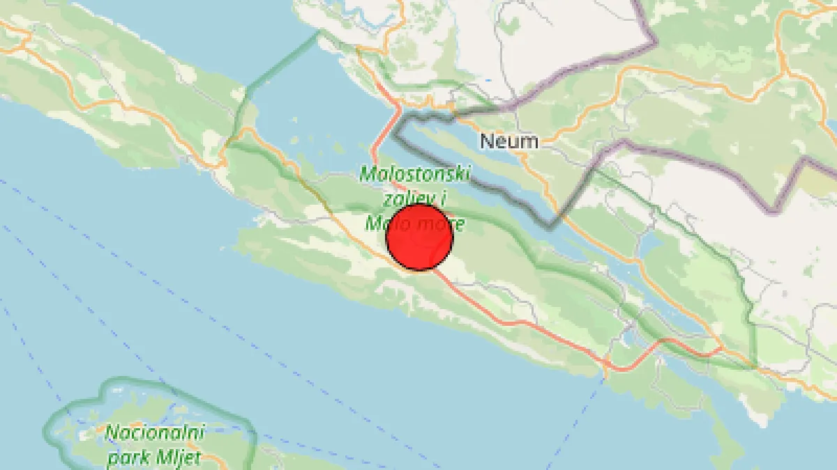 Tlo jako podrhtava u cijeloj Hrvatskoj. Od juga do sjevera. Na Pelješcu novi potres - Net.hr