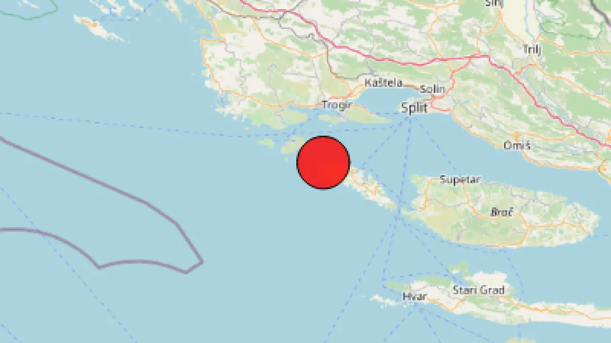 Potres kod Splita. Zatreslo je dosta, epicentar kod Šolte - Net.hr