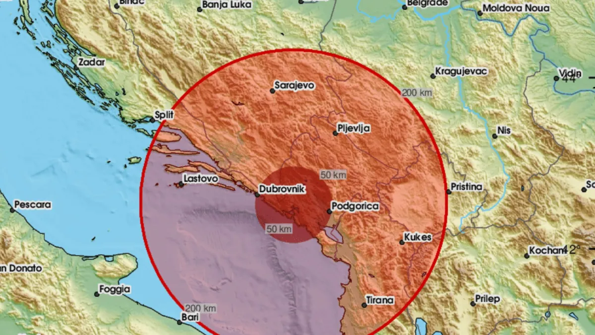 Potres zatresao Crnu Goru, osjetio se i u Hrvatskoj - Net.hr