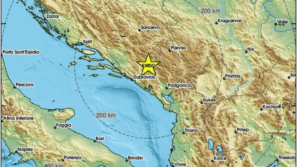 Potres zatresao Crnu Goru, osjetio se i na jugu Hrvatske - Net.hr