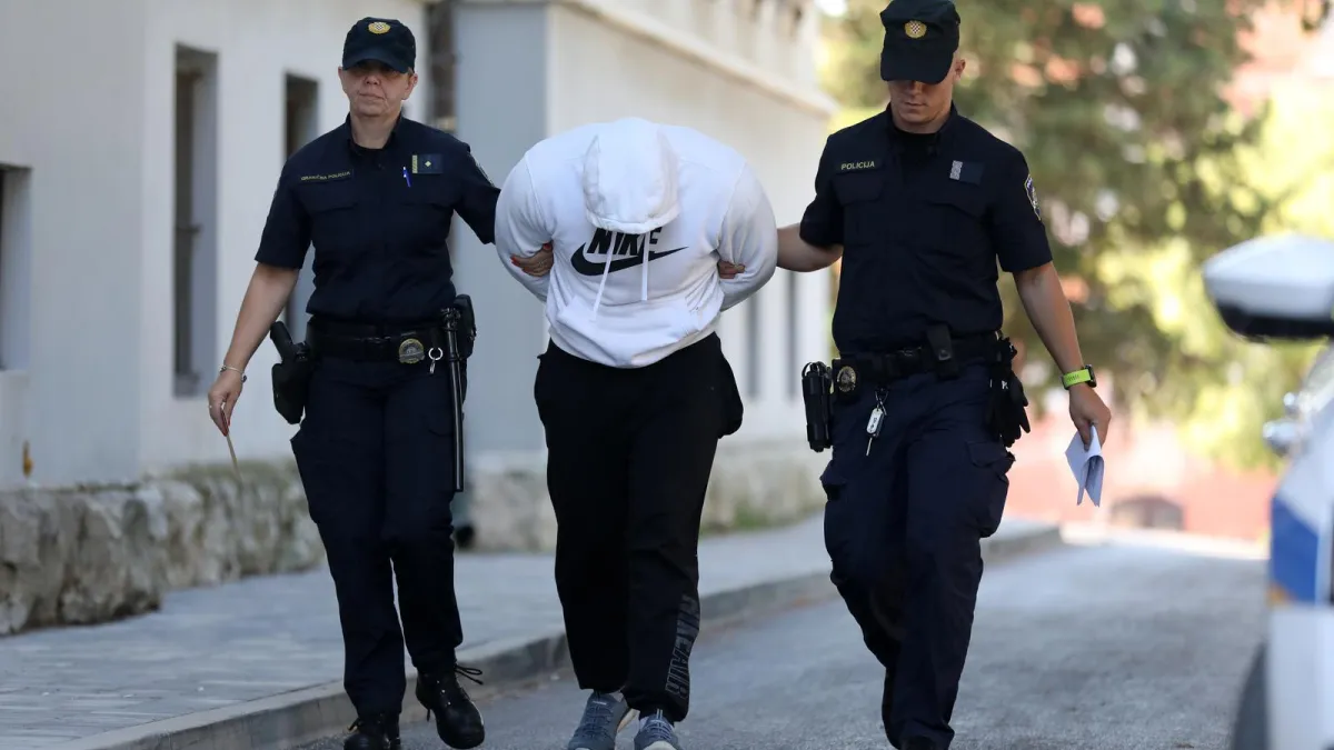 Pogledajte privođenje redara osumnjičenih za premlaćivanje Slovenca ...