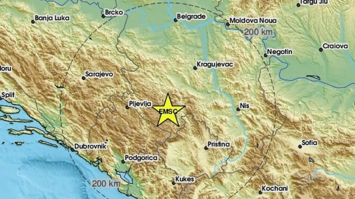 Potres od 4,1 po Richteru pogodio Srbiju - Net.hr